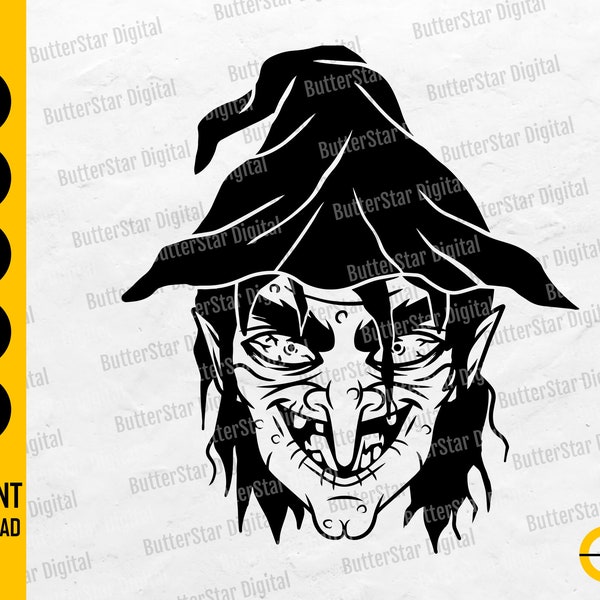 Wicked Witch Face Svg - Etsy