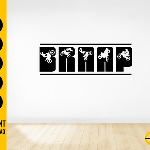 Braap Biker SVG | Dirt Bike SVG | Offroad Racing T-shirt Decal Sticker ...