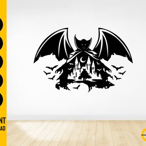 Lord Vampire SVG | Horror Scene SVG | Spooky Decals Wall Art T-shirt ...