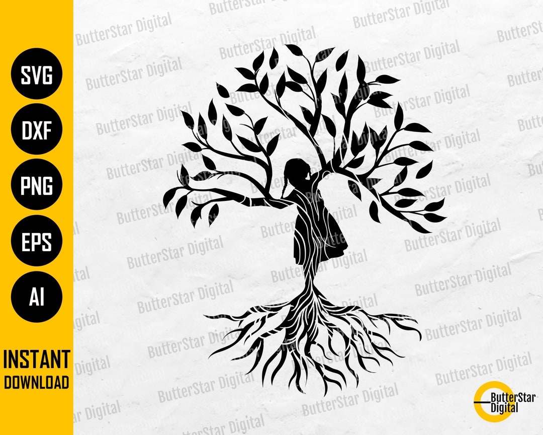 Little Girl Tree SVG | Children SVG | Innocence SVG | Cricut Silhouette ...