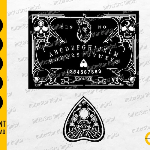 Ouija Planchette Svg Ouija Spirit Board Game Cricut Etsy
