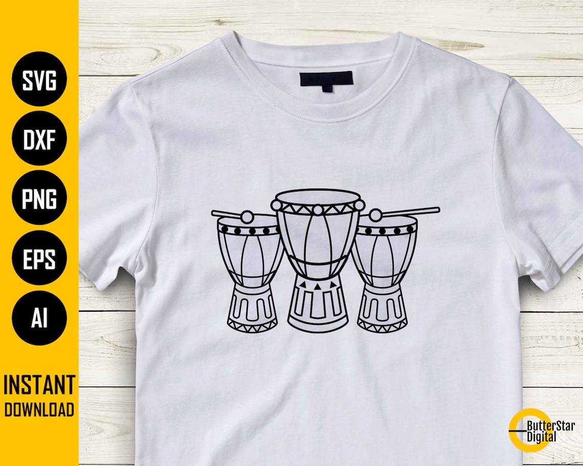 African Drums SVG Djembe SVG Jembe SVG Musical - Etsy