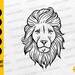 Lion Face SVG | Lion Head SVG | Cute Boho Lion SVG | Wild Animal ...