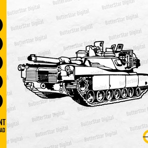 Battle Tank SVG Military SVG Army Combat Battlefield Weapon Gun Cricut ...