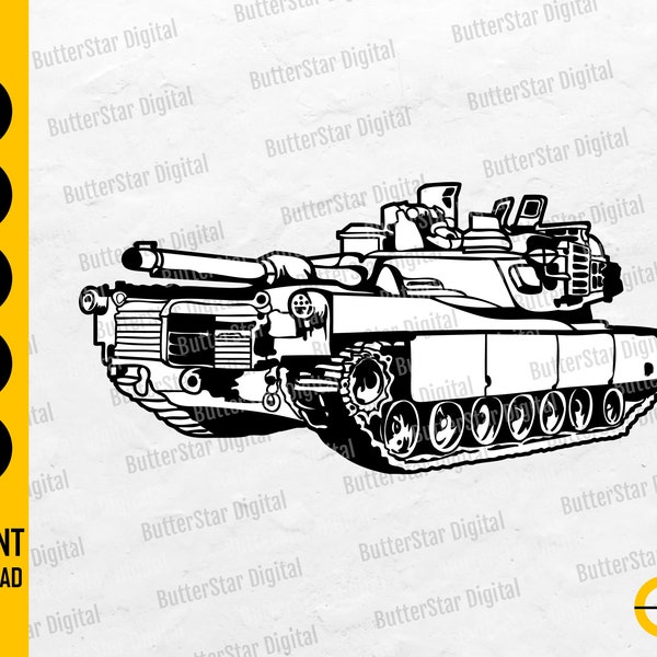 M1a1 Abrams Tank Svg - Etsy