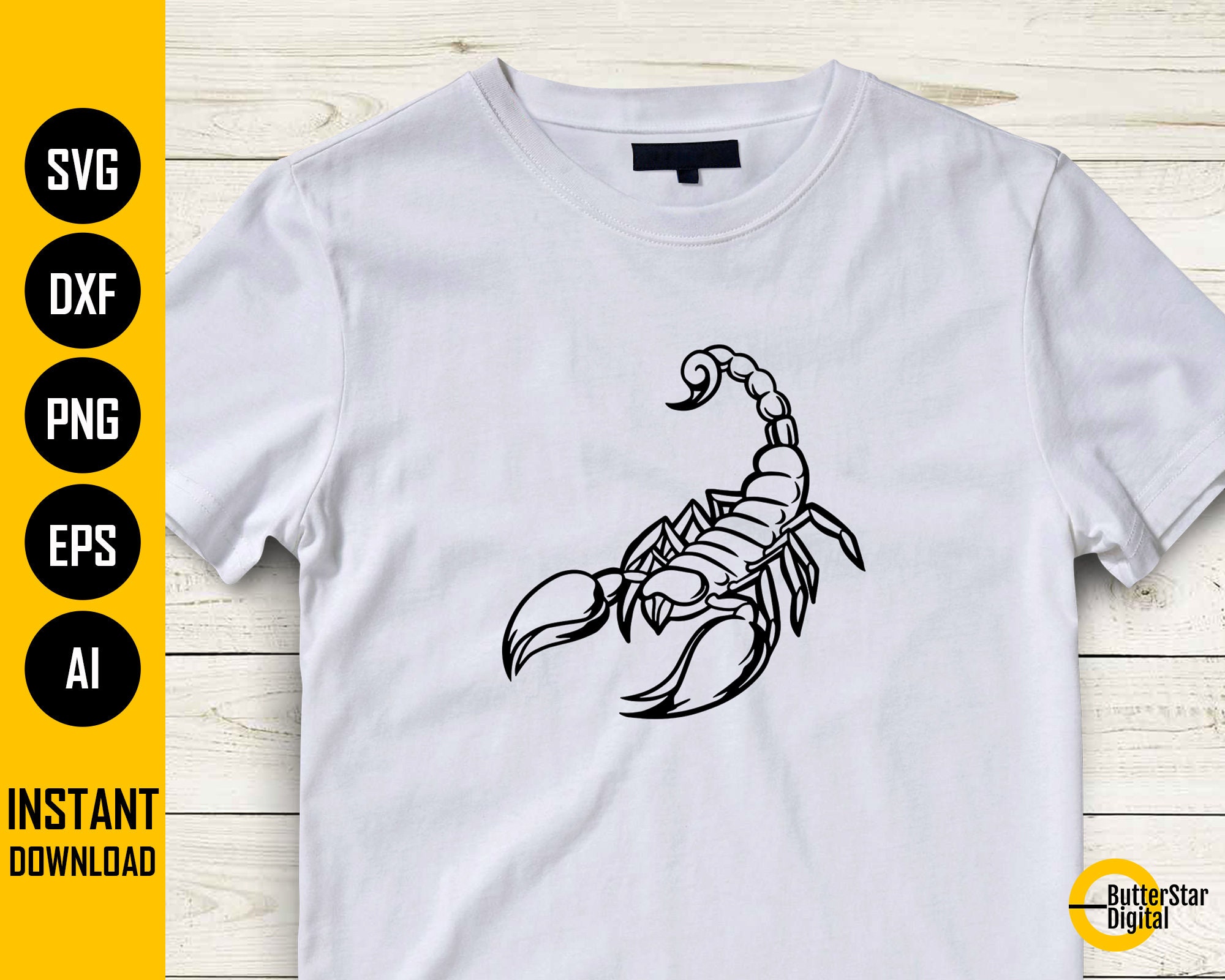 Scorpion SVG Insect SVG Bug Poison Venom Sting Arachnid - Etsy Israel