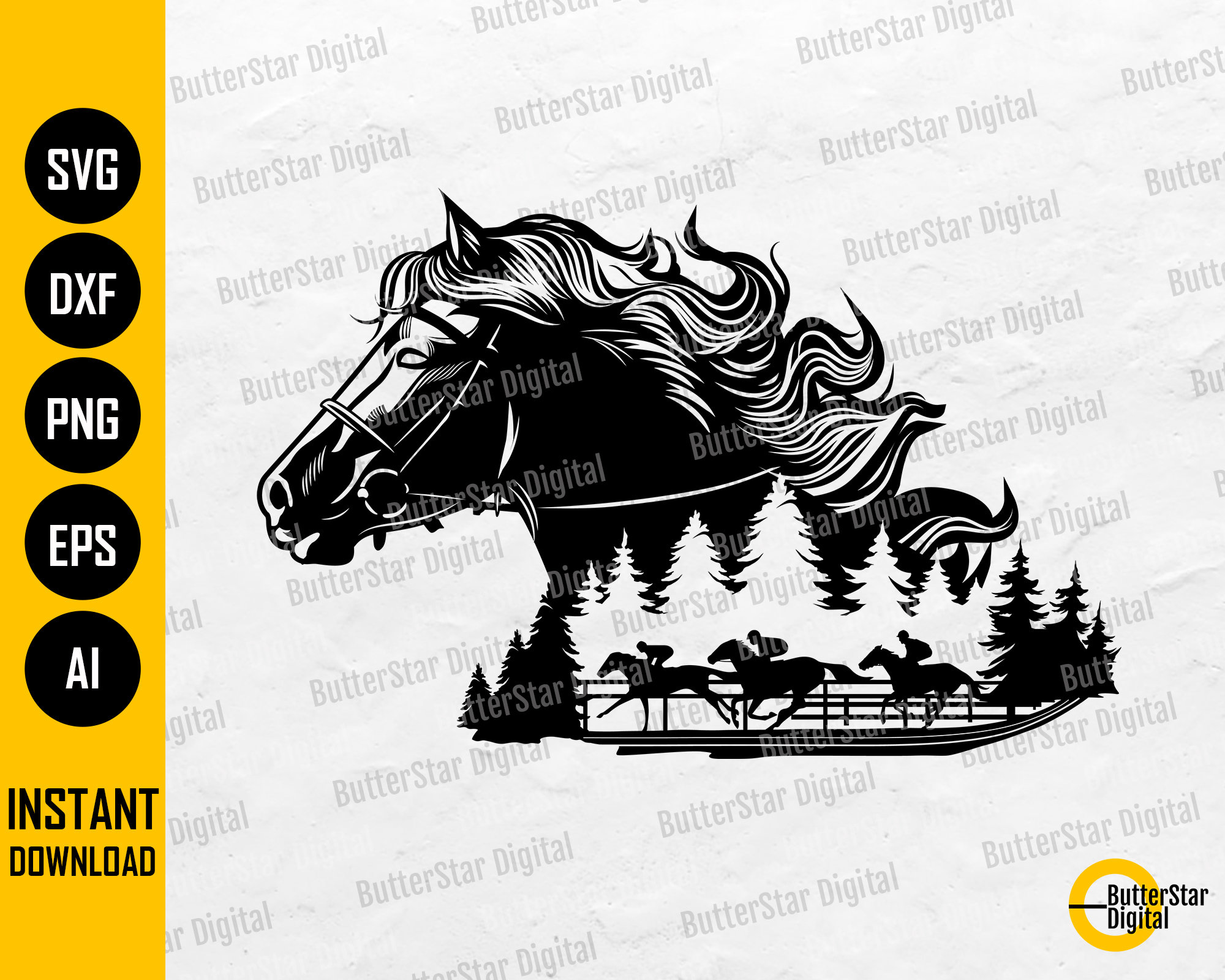 Race Horse SVG Horse Racing SVG Animal Competition Decal - Etsy UK