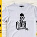 Bored Skeleton SVG | Funny Gothic Decal T-shirt Graphics | Cricut Cut ...