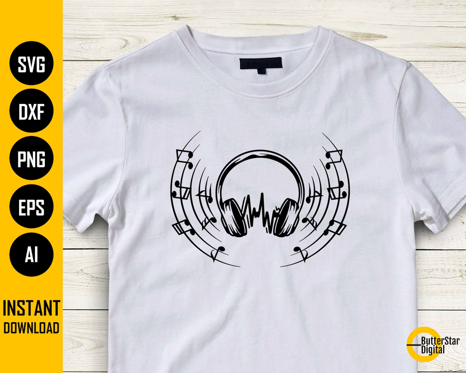 Headphones SVG | Music SVG | Loud Noise Tunes Volume Jam Sound ...