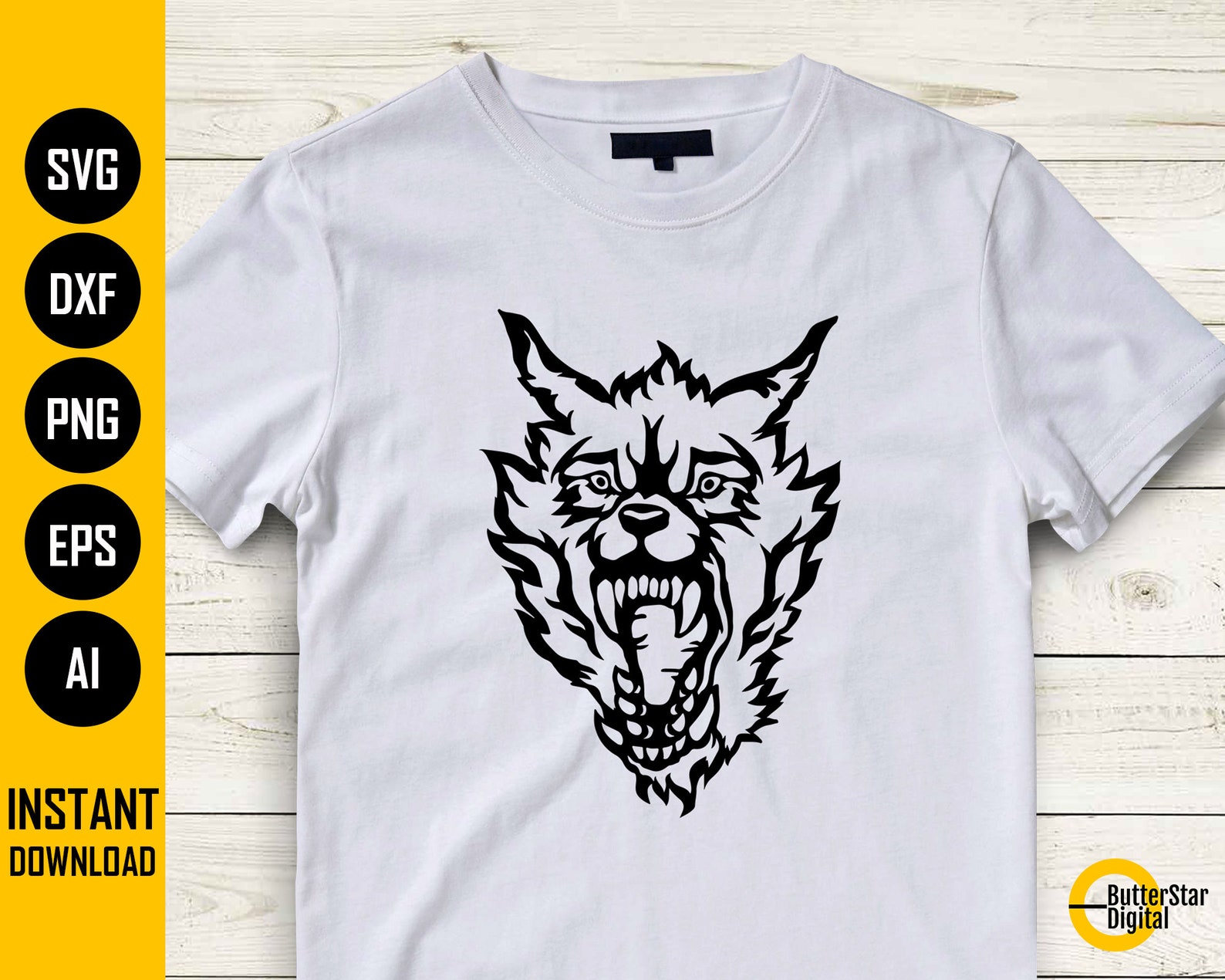 Beast Head SVG Savage Monster SVG Wild Animal Face SVG - Etsy