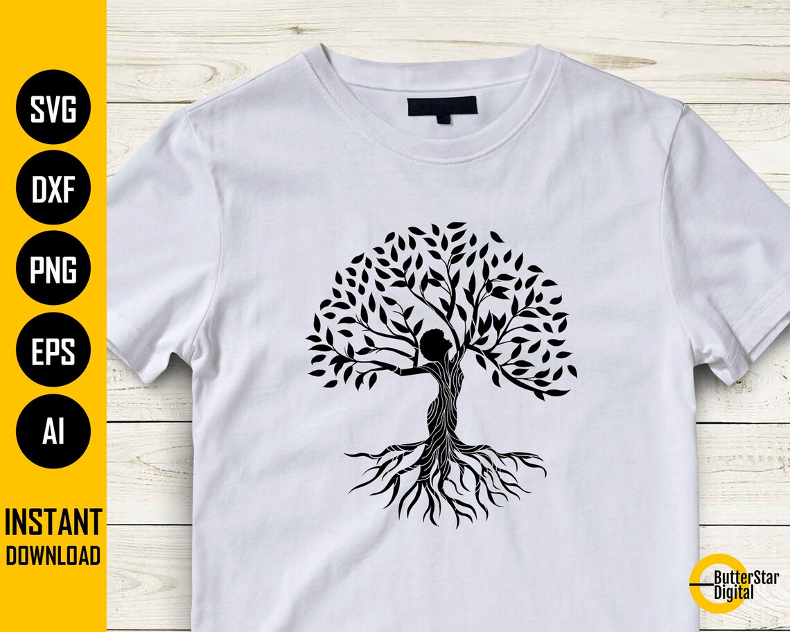 Afro Woman Tree SVG Women Empowerment SVG Girl Power - Etsy