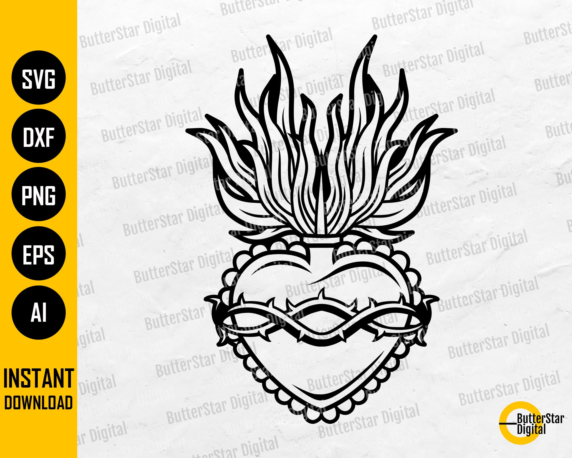 Sacred Heart of Jesus SVG Christ Our Savior SVG Christian - Etsy