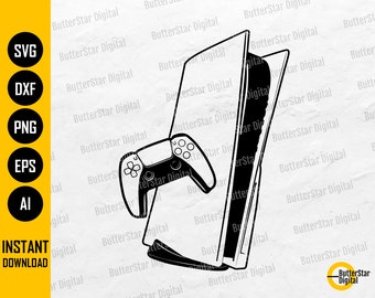 Ps5 Console Svg - Etsy Canada