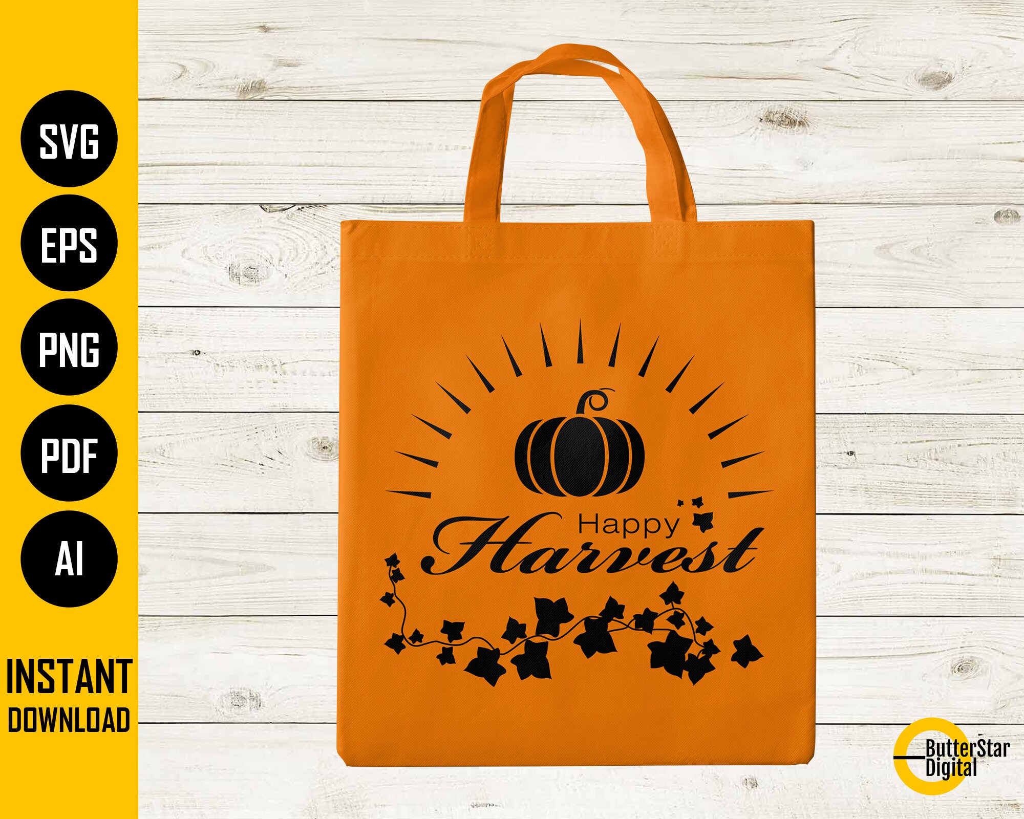 Happy Harvest SVG Autumn Wood Sign SVG Fall Wall Decor - Etsy