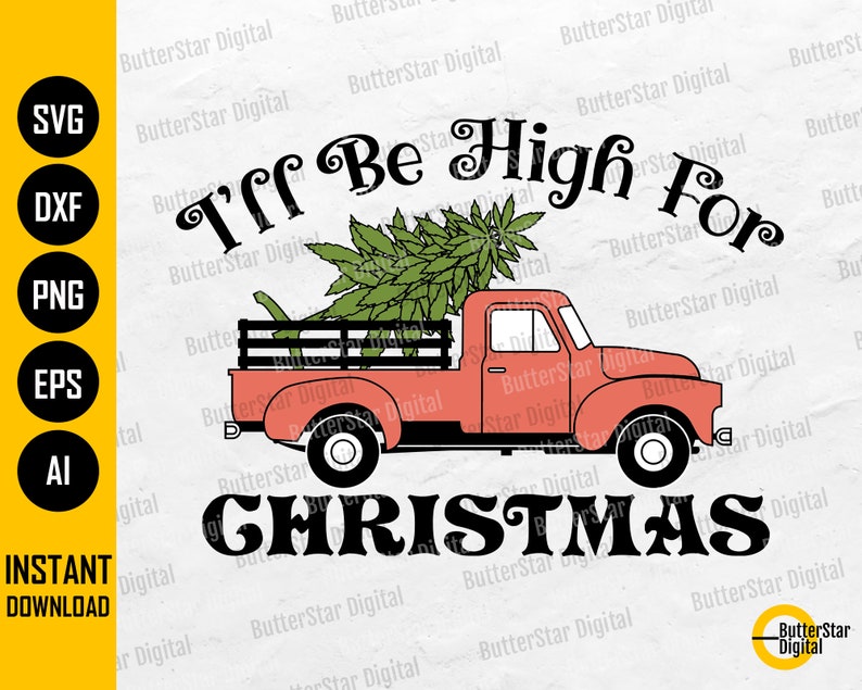 Weed Christmas BUNDLE SVG Xmas Cannabis Holiday Marijuana | Etsy