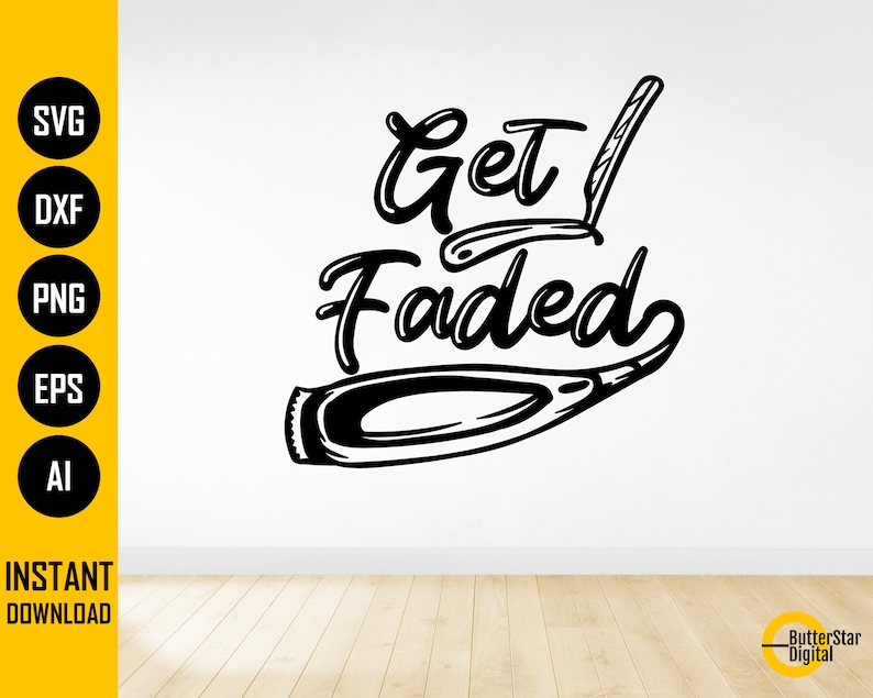 Get Faded SVG Barber Svg Clippers SVG Razor SVG Hair | Etsy
