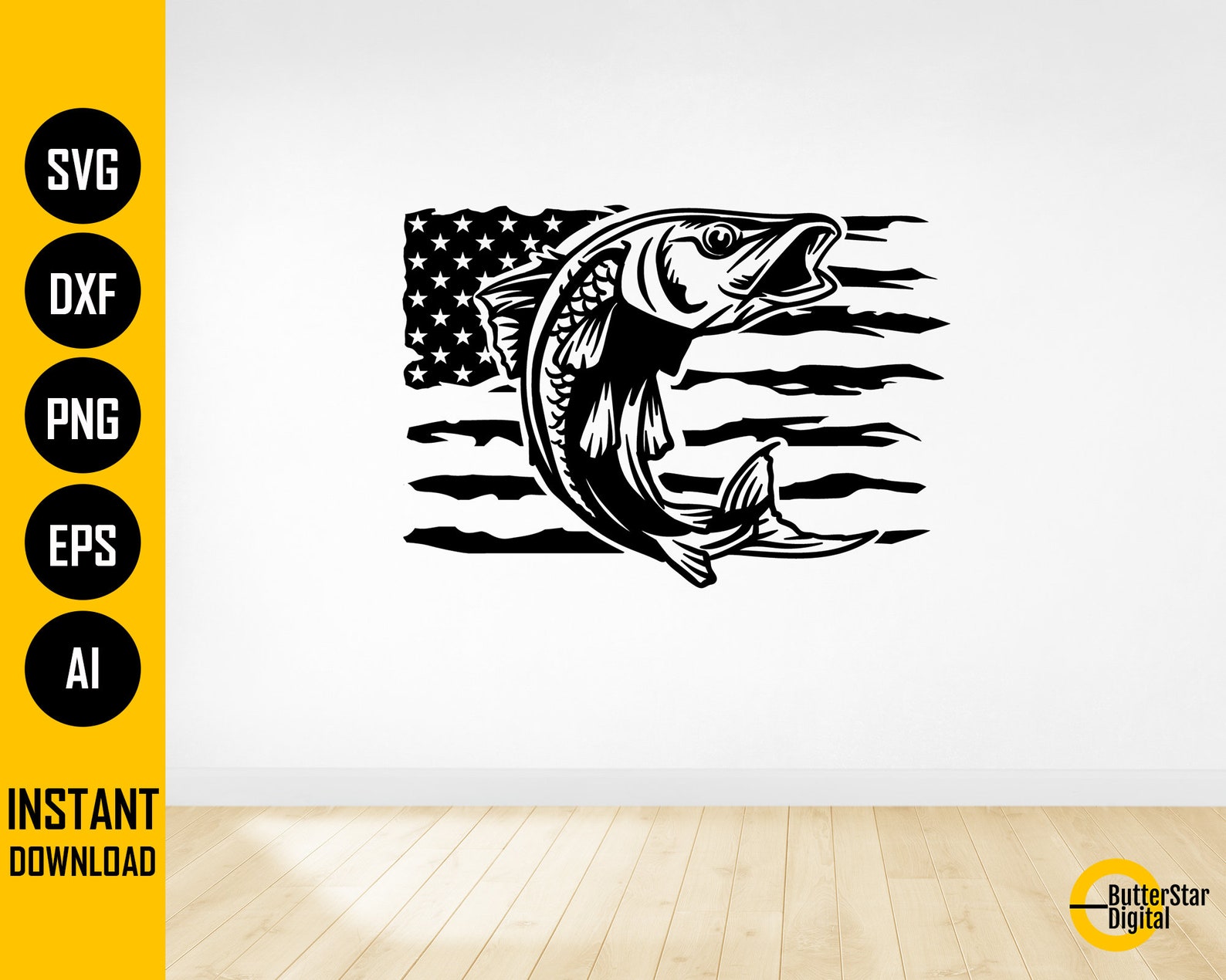US Snook Svg USA Flag Fish Svg US Fishing Svg Us Angling Svg Cricut ...