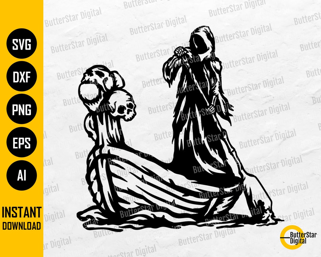 Ferryman of Hades SVG | Charon SVG | Death Soul Dead Hell Navy Ghost ...