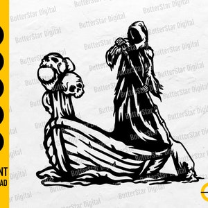 Ferryman of Hades SVG Charon SVG Death Soul Dead Hell Navy Ghost God ...