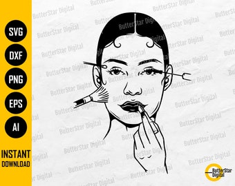 Beautiful Face SVG Eyelashes Svg Makeup Svg Woman Svg Girl - Etsy