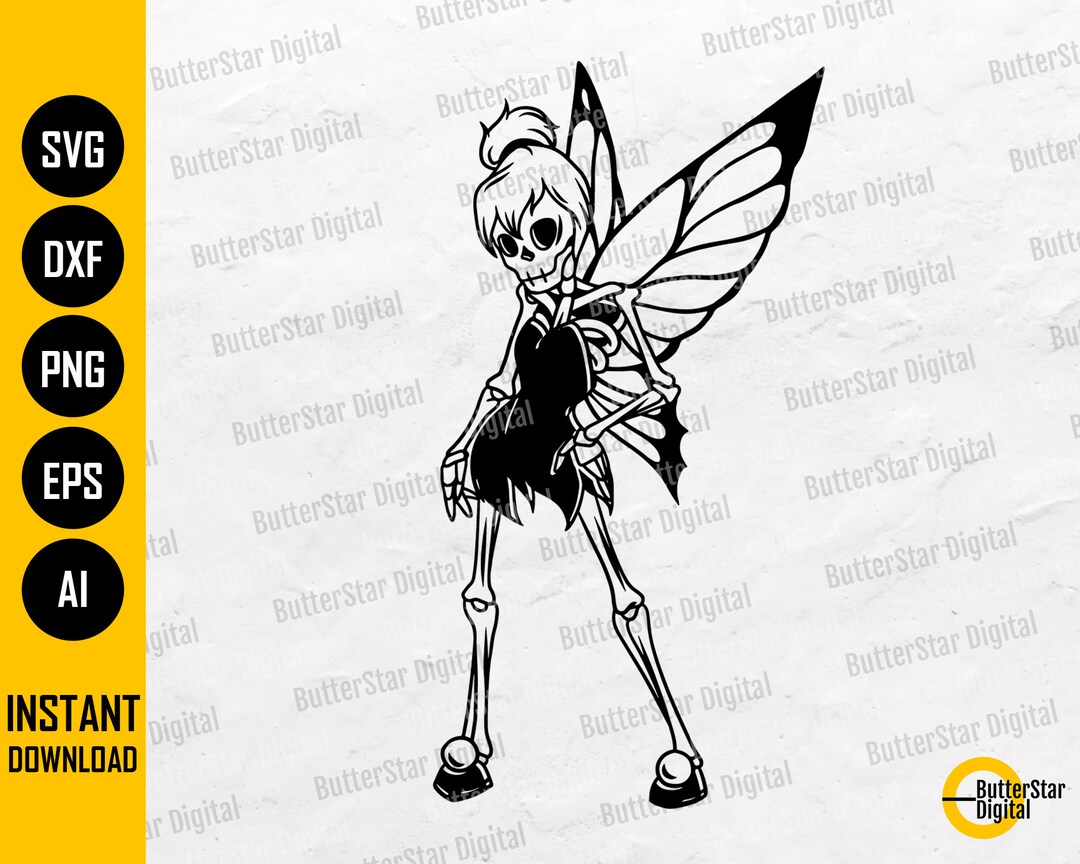 Fairy Skeleton SVG | Magical SVG | Mystical SVG | Pixie Svg ...