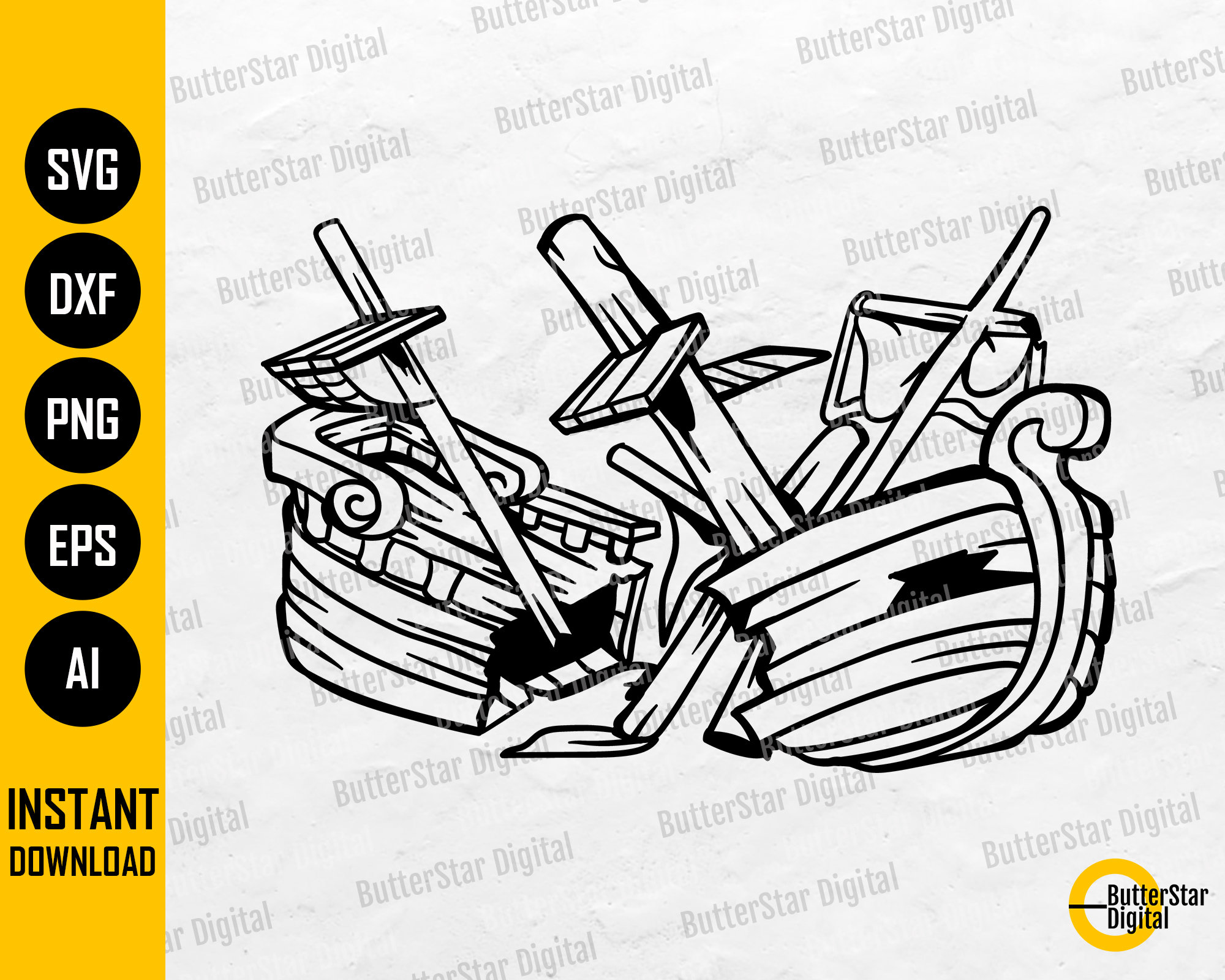Shipwreck SVG | Pirate SVG | Diving Decals Illustration Drawing ...