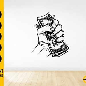 Hand Holding A Dollar Bill SVG | Money SVG | Cash SVG | Currency Svg ...