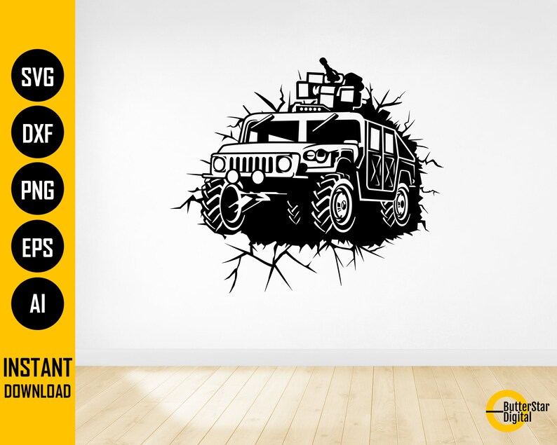Smashing Humvee SVG Army SVG Infantry Attack Guns Battle - Etsy