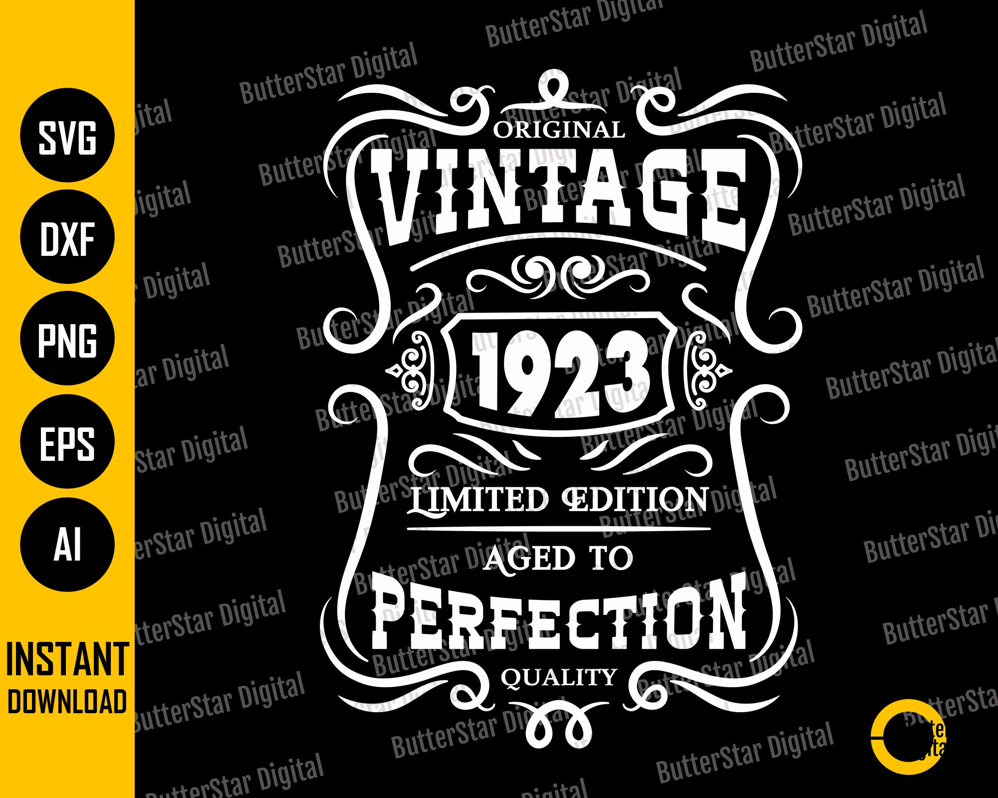 100th Birthday SVG | Vintage 1922 SVG | 100 Years Shirt Gift | Aged to ...