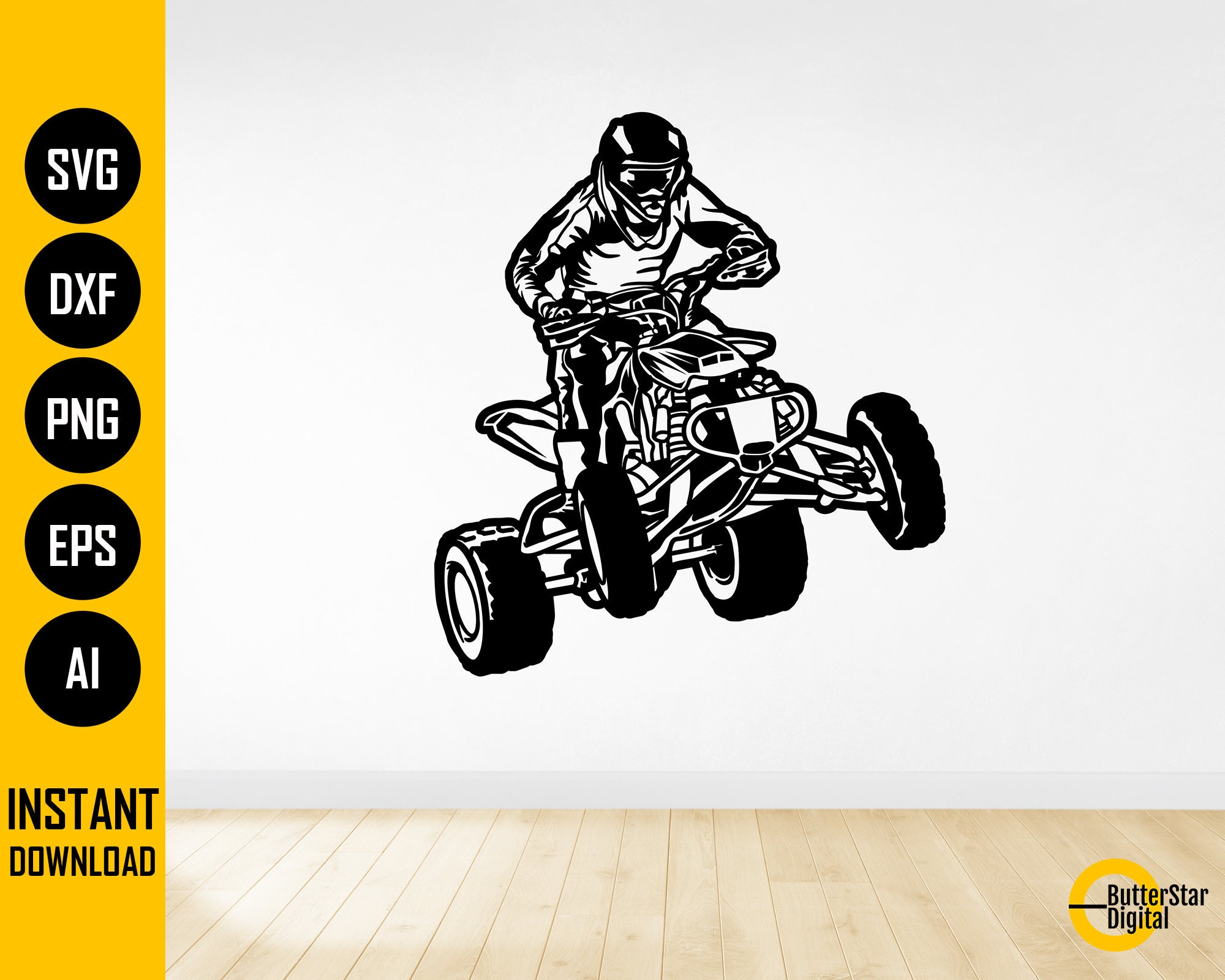 ATV Riding Svg | Quad Biking Svg | 4x4 off Road Dirt Mud All Terrain ...