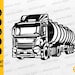 Tanker Truck SVG | Tanker SVG | Fluid Liquid Transport Vehicle Carrier ...