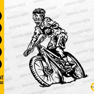 Zombie Riding Bicycle SVG | Cycling SVG | Bike SVG | Racing Race Racer ...