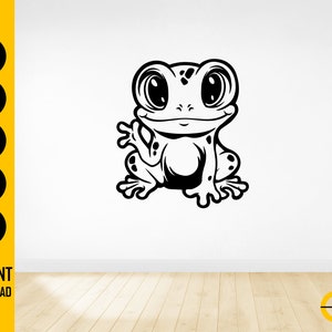 Cute Frog SVG | Toad SVG | Amphibian Svg | Reptile Pond Swamp Jump ...