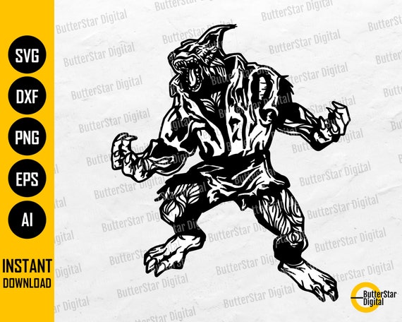 Werewolf SVG Wolfman SVG Monster SVG Beast Svg - Etsy
