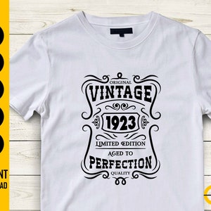 100th Birthday SVG | Vintage 1922 SVG | 100 Years Shirt Gift | Aged to ...