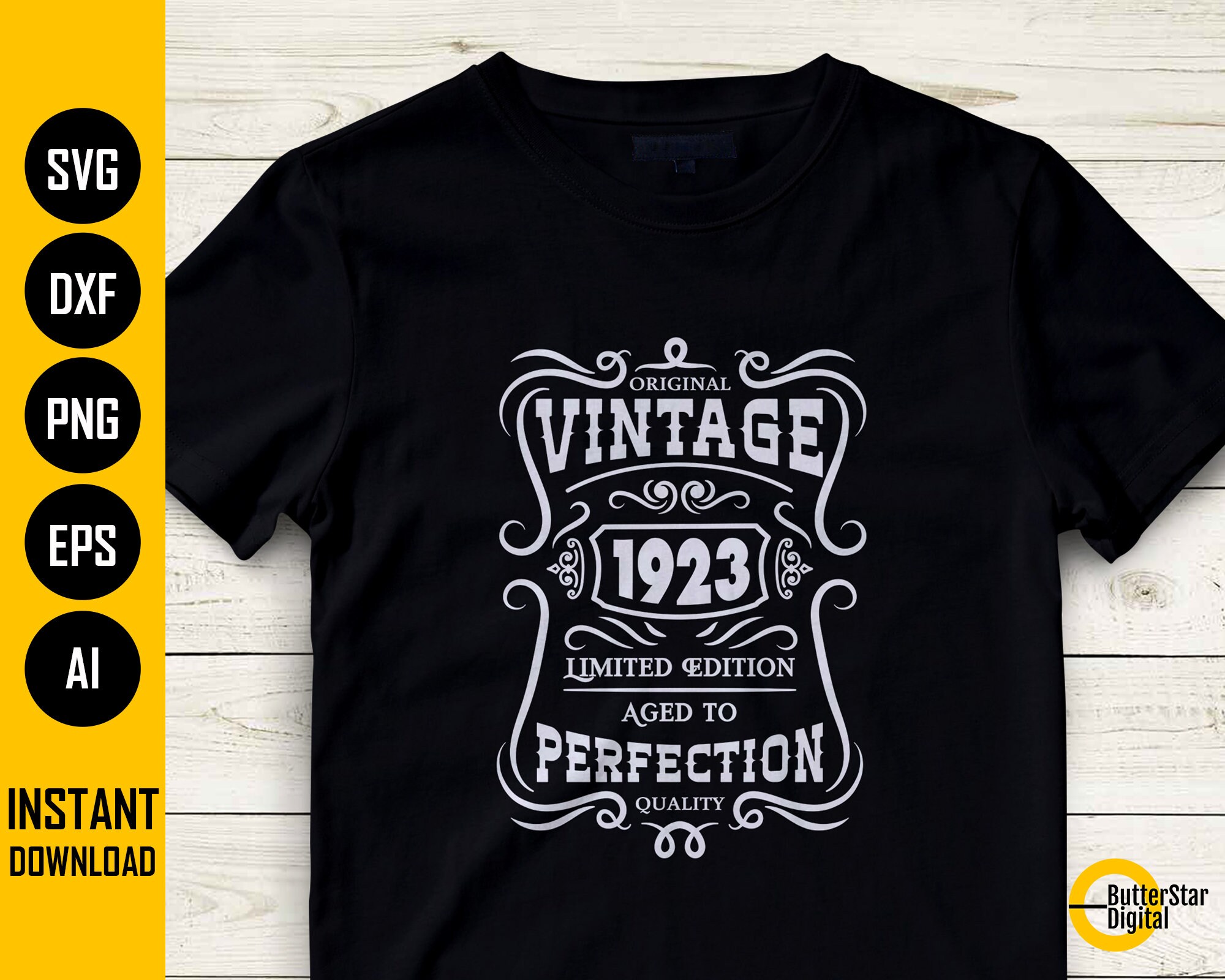 100th Birthday SVG | Vintage 1922 SVG | 100 Years Shirt Gift | Aged to ...