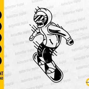 Skeleton Snowboarding SVG Snowboard SVG Snowboarder T-shirt Graphics ...