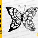Floral Butterfly SVG | Flower Wing SVG | Floral Insect SVG | Bugs ...