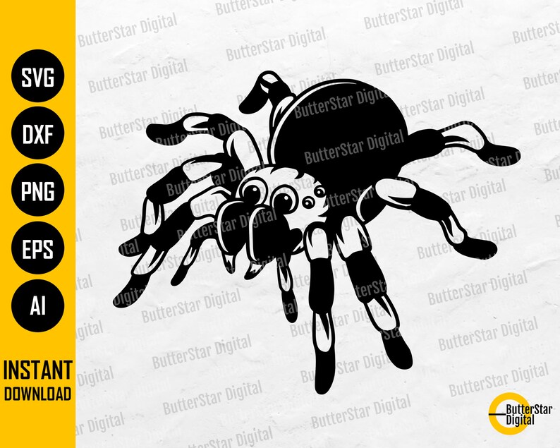 Cute Tarantula SVG Baby Spider SVG Creepy Crawlies SVG - Etsy