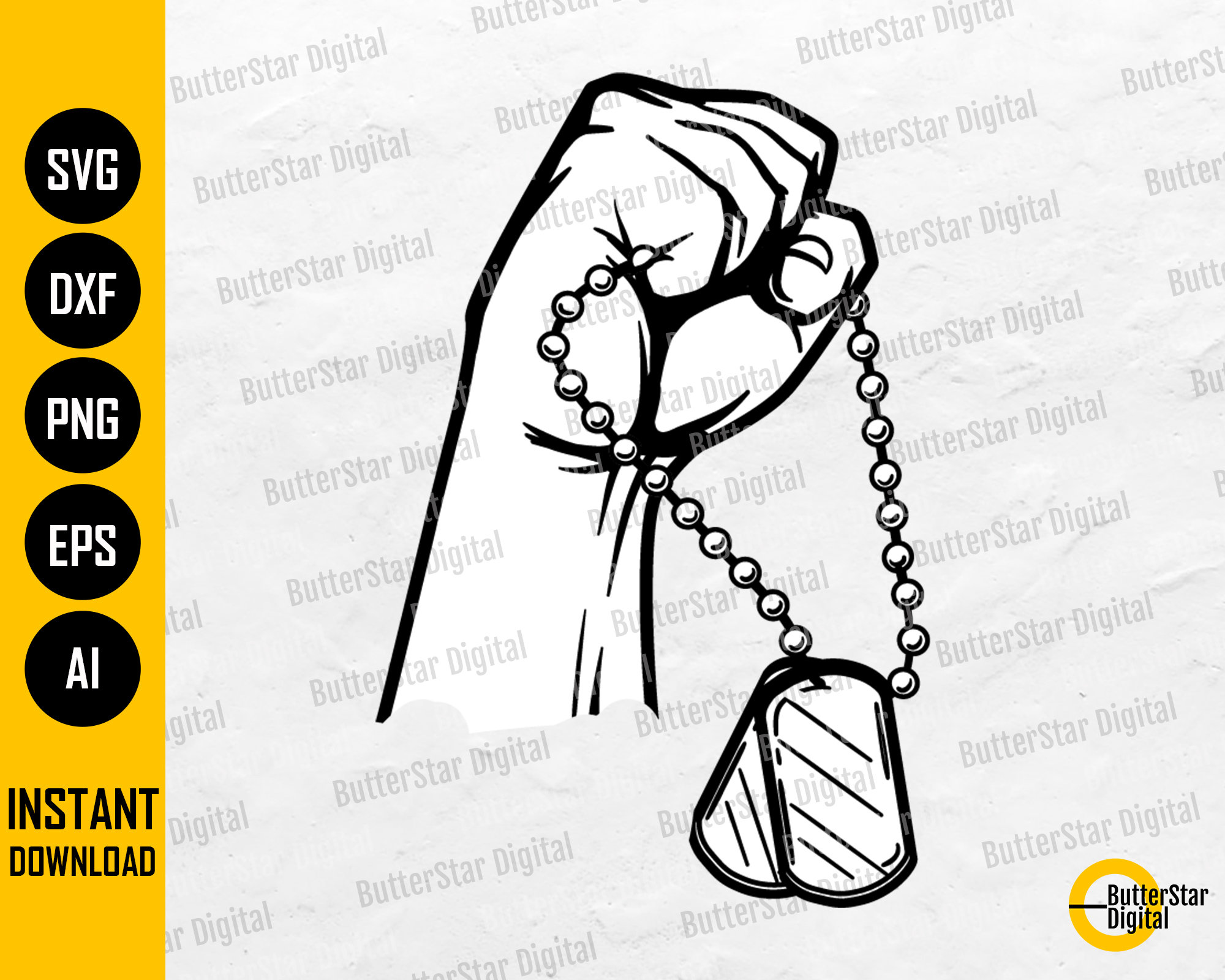 Hand Holding Dog Tag SVG Dogtag SVG Soldier SVG Army - Etsy