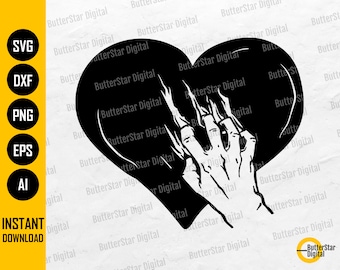 Scratch Heart Svg - Etsy