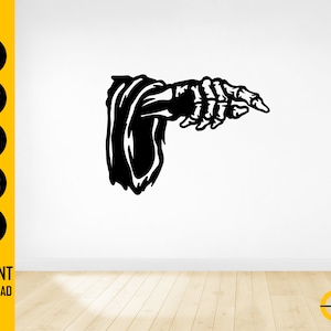 Grim Reaper Pointing Finger SVG Ghost of Christmas Future SVG Hell ...