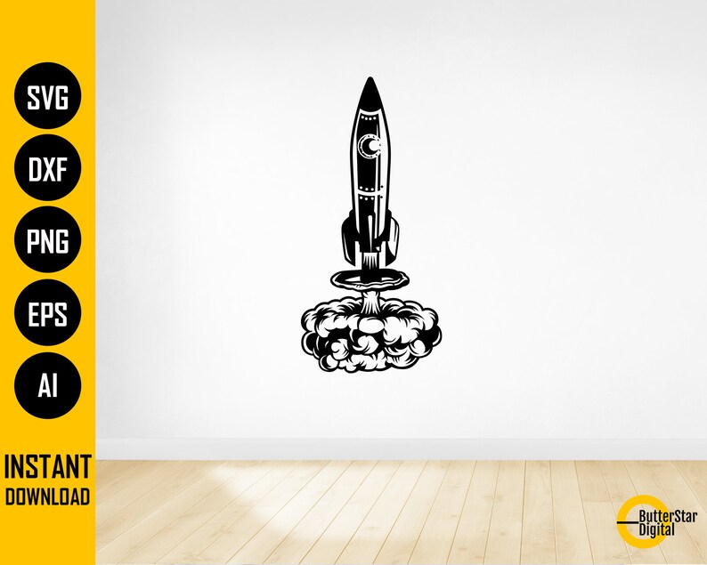 Rocket Launch SVG Spacecraft SVG Astronomy T-shirt Decals - Etsy