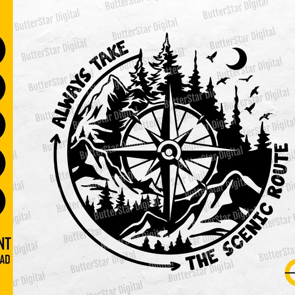 Always Take the Scenic Route Svg - Etsy