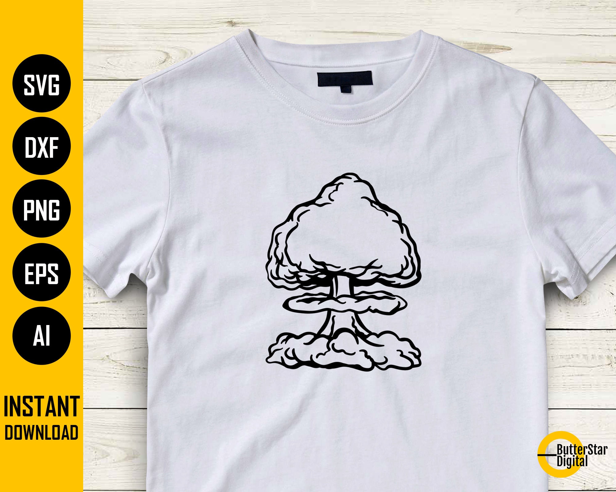 Mushroom Cloud SVG / Nuclear Explosion SVG / Boom Smoke - Etsy México