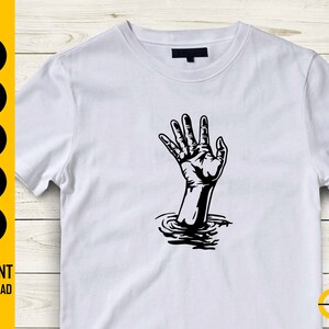 Hand Drowning in Water SVG | Drown SVG | Depression SVG | Cricut ...