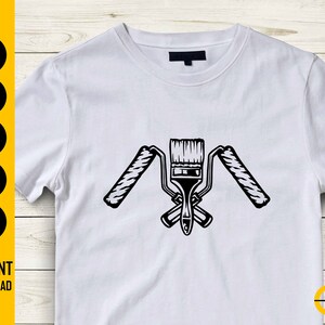 Paint Brushes SVG | Painter T-shirt Decal Vinyl Graphics Sticker ...