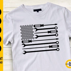 Tools Flag SVG | American Mechanic Flag SVG | United States Laborer ...