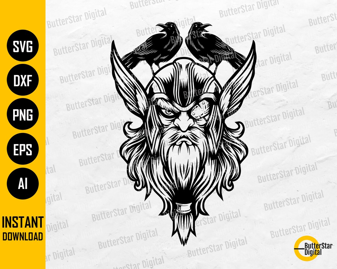 Odin's Ravens SVG | Viking SVG | Crow SVG | Nordic Norway Icelandic ...