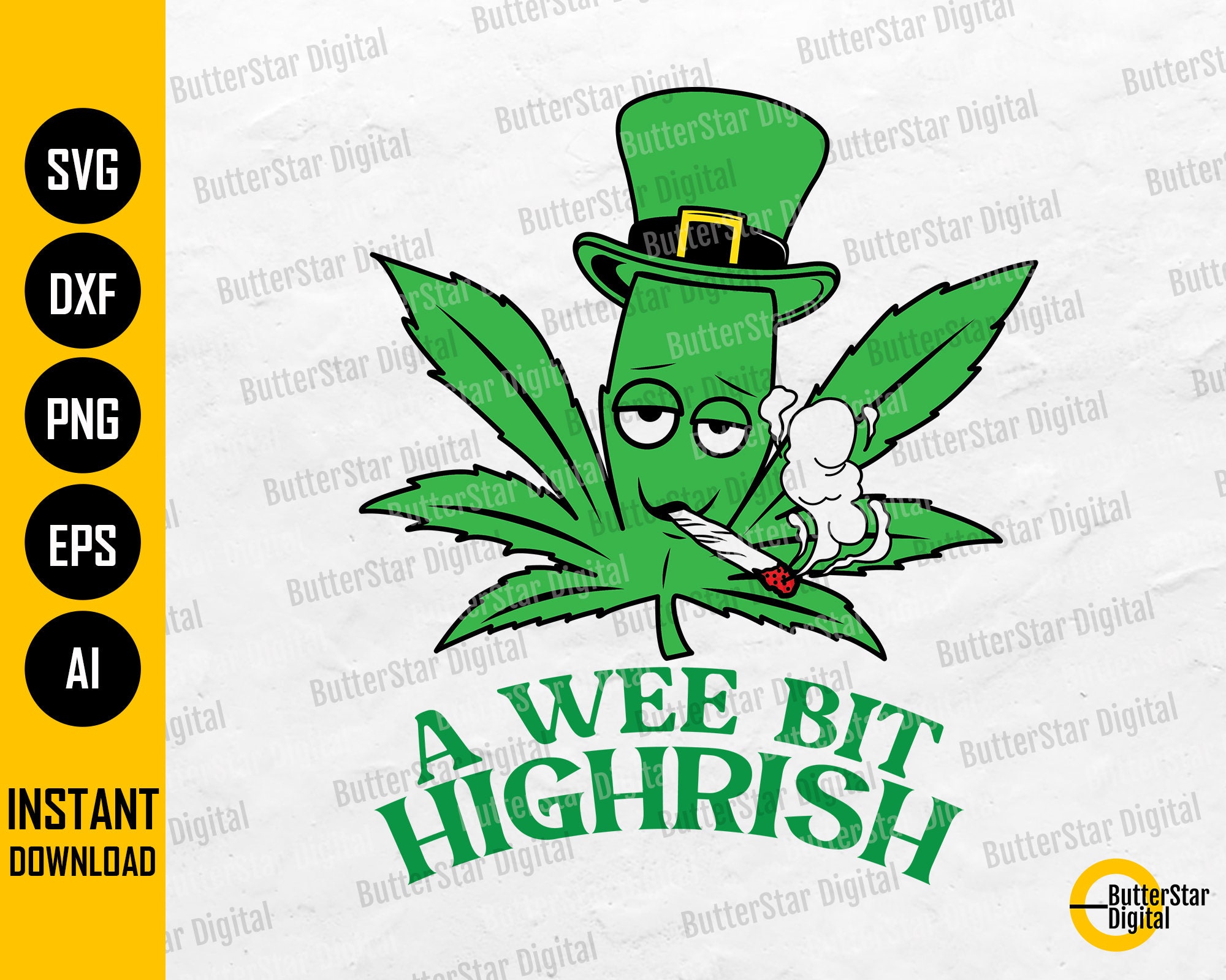 Stoner St. Patrick's Day BUNDLE SVG | Cannabis | Marijuana | Cricut ...